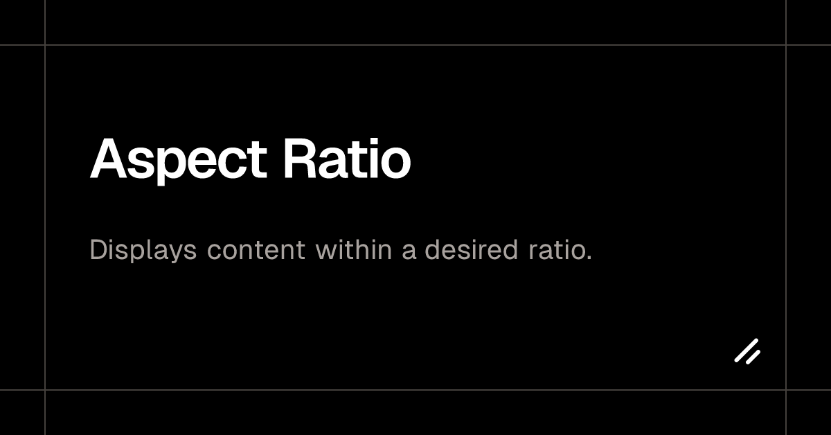 Aspect Ratio - UI